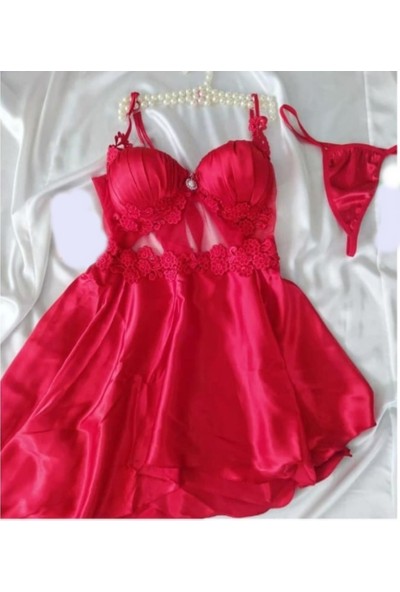 eren kadın ic giyim Eren Kadın Dantelli Dantel Detaylı Saten Gecelik eren kadın ic giyim Eren Kadın Dantelli Dantel Detaylı Saten Gecelik