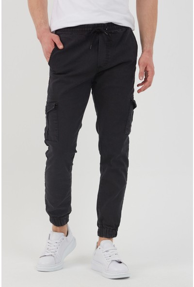 Tarz Cool Erkek Antrasit Yan Cepli Paça Lastikli Likralı Jogger Pantolon-Ppnt001R1129 Tarz Cool Erkek Antrasit Yan Cepli Paça Lastikli Likralı Jogger Pantolon-Ppnt001R1129