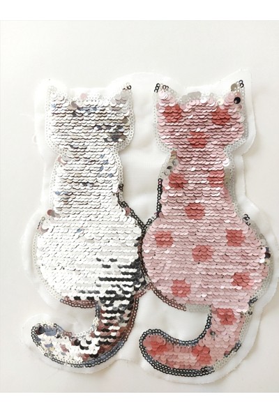 Sheen Desıgn Ütü Ile Y Apıştırılabilen Renk Değiştiren Payetli Arkadaş Kediler Arma-Yama-Patch Sheen Desıgn Ütü Ile Y Apıştırılabilen Renk Değiştiren Payetli Arkadaş Kediler Arma-Yama-Patch