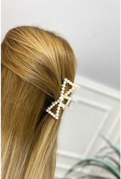 ÇLK Accessories Büyük Incili Fiyonk Mandal Toka TRTOKA9423 T11001 ÇLK Accessories Büyük Incili Fiyonk Mandal Toka TRTOKA9423 T11001