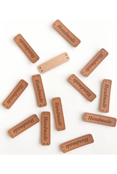 Angel Çanta Aksesuar 1X4 Cm Suni Deri Etiket 10Lu