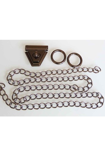 Angel Çanta Aksesuar Füme Renk Zincir Set