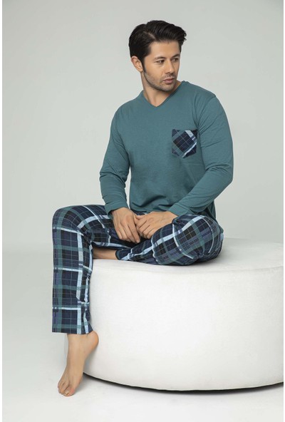 Aydoğan Erkek Süprem Uzun Kollu Altı Ekoseli Pijama Takımı Aydoğan Erkek Süprem Uzun Kollu Altı Ekoseli Pijama Takımı