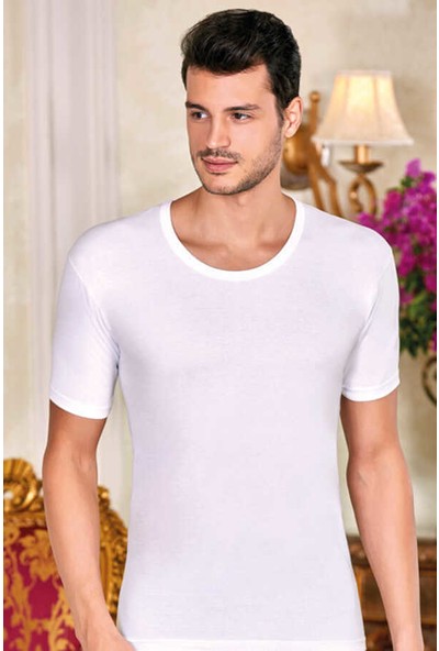 Berrak 1002 Erkek Beyaz Fanila 6'lı Paket