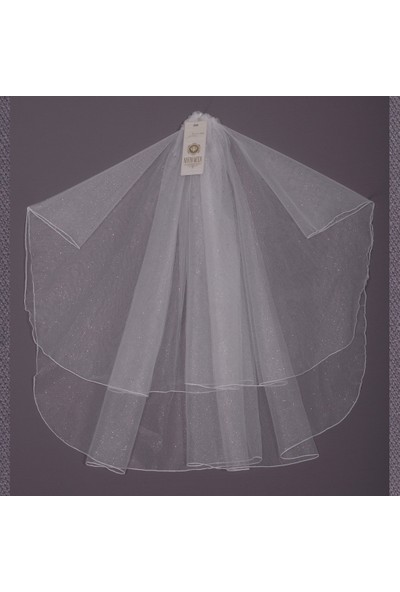 Narin Moda Gelinlik Işıltılı Kısa Gelinlik Duvağı