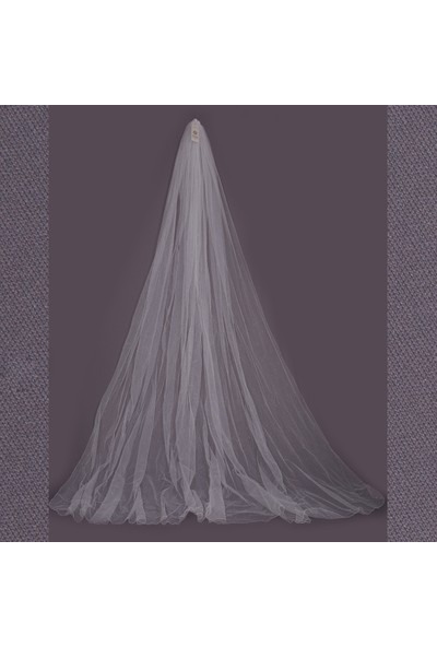 Narin Moda Gelinlik Işıltılı Uzun Gelinlik Duvağı