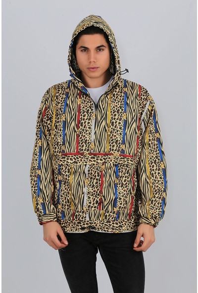 Penyelüx Penyelux Erkek Sarı Leopard Yağmurluk