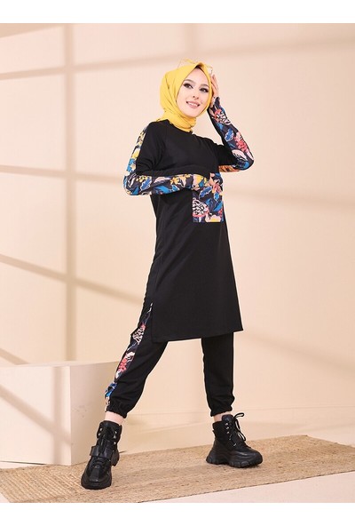 Tofisa Tunik&pantolon Ikili Takım Siyah