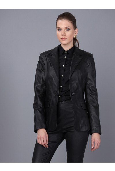 Basics&more Kadın Deri Ceket - B2020