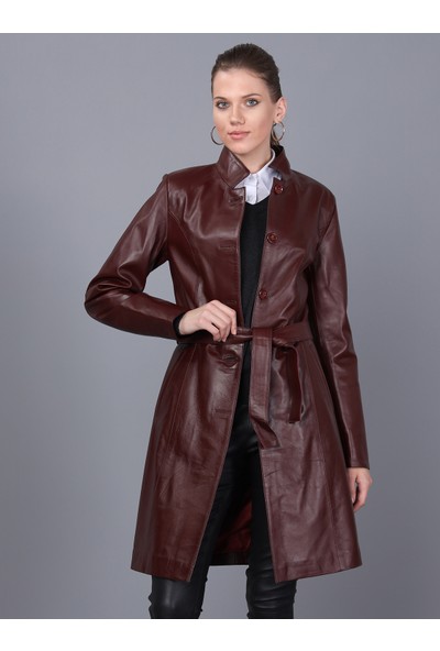 Basics&more Kadın Deri Ceket - B3034