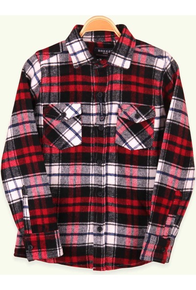 Breeze Erkek Çocuk Oduncu Gömlek Ekoseli Bordo (8-12 Yaş) Breeze Erkek Çocuk Oduncu Gömlek Ekoseli Bordo (8-12 Yaş)