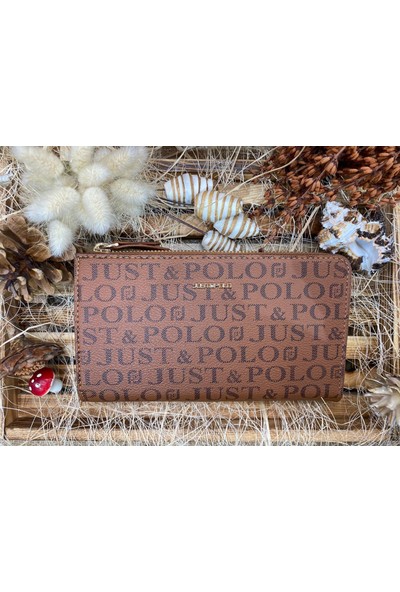 Just Polo Kadın Taba Silinmez Baskılı Cüzdan