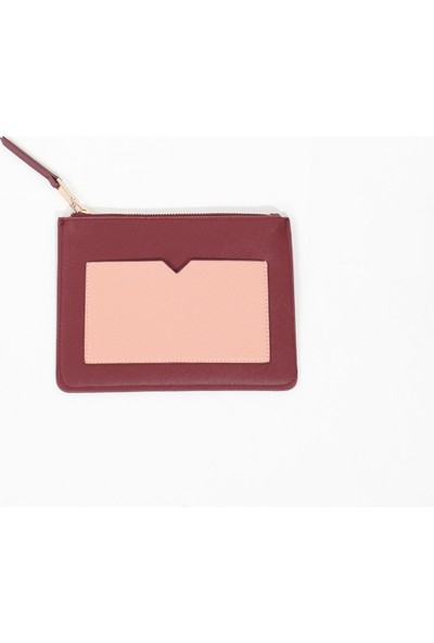 Markapia Woman Kadın Bordo Cepli Mini El Çantası