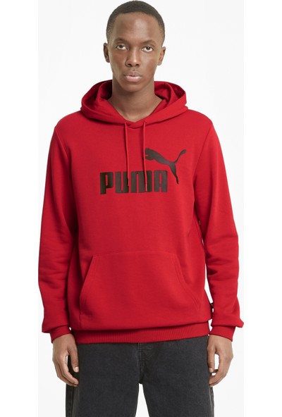 Puma Big Logo Erkek Sweatshirt Kırmızı - 58668811