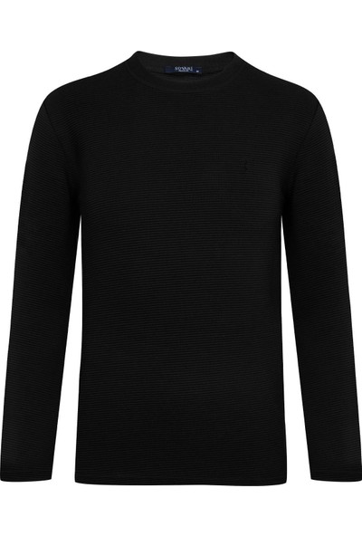 Süvari O Yaka Lacivert Erkek Ottoman Sweat