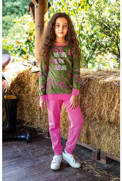 Penyelüx Kız Çocuk Eşofman Takımı - Nature
