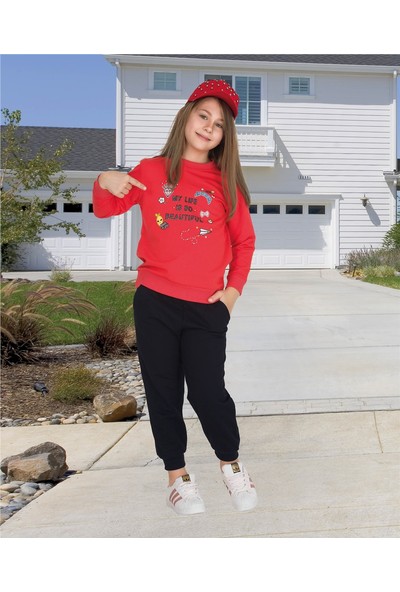 Penyelüx Beautiful Kız Çocuk Eşofman Takımı Penyelüx Beautiful Kız Çocuk Eşofman Takımı