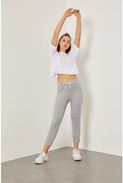 Armalife Paçası Lastikli Eşofman Altı - Gri