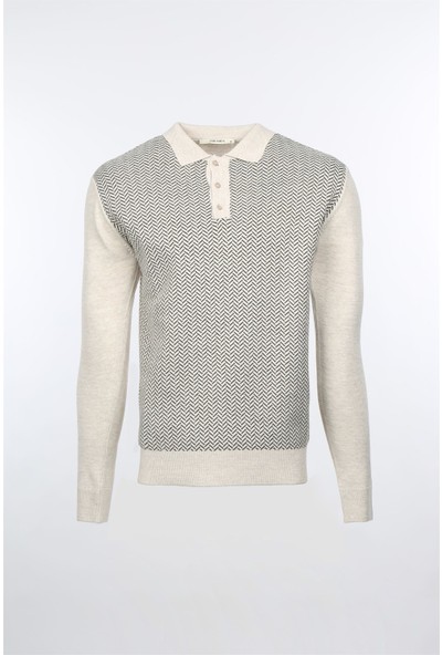 Jakamen Bej Slim Fit Polo Yaka Triko Jakamen Bej Slim Fit Polo Yaka Triko