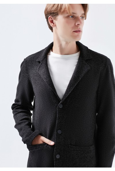 Mavi Erkek Siyah Triko Blazer Ceket 070699-900