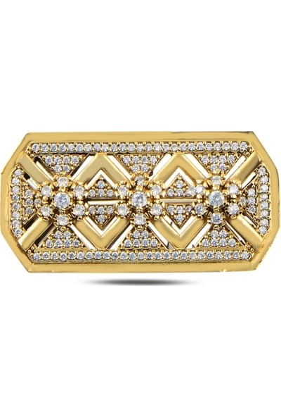 Silverlina Gümüş Zirkon Taşlı Otantik Broş