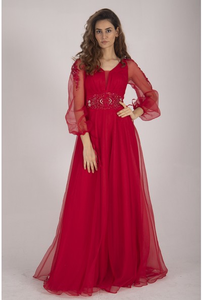 Belamore Kadın Kırmızı Abiye 1301542.08