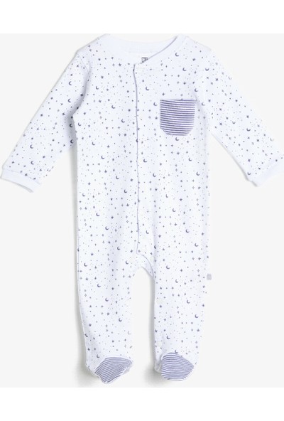 Koton Erkek Bebek Bibaby Tulum Baskılı Çıtçıtlı Koton Erkek Bebek Bibaby Tulum Baskılı Çıtçıtlı