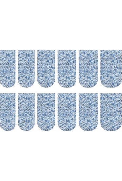 Artikel Mavi Etnik Desen Tırnak Dövmesi, Tırnak Tattoo, Nail Art, Tırnak Sticker, Nail Sticker