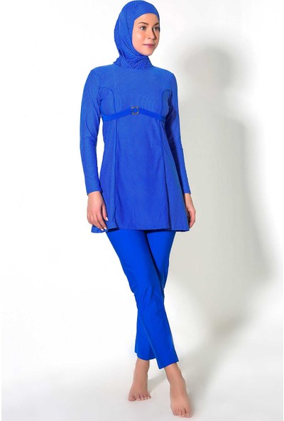 C&City 7228-2 Tesettür Mayo Sax Mavi