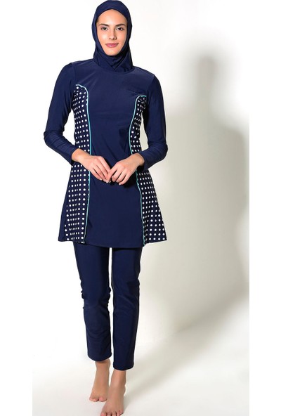 C&City 7294-2 Tesettür Mayo Lacivert