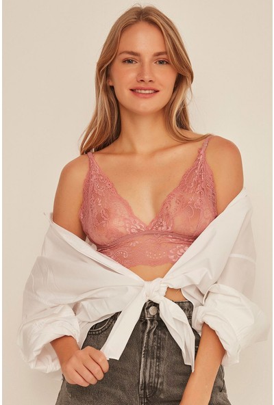 C&City 7501 Kadın Bralet Sütyen Gül Kurusu C&City 7501 Kadın Bralet Sütyen Gül Kurusu