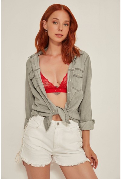 C&City 7502 Kadın Bralet Sütyen Kırmızı C&City 7502 Kadın Bralet Sütyen Kırmızı