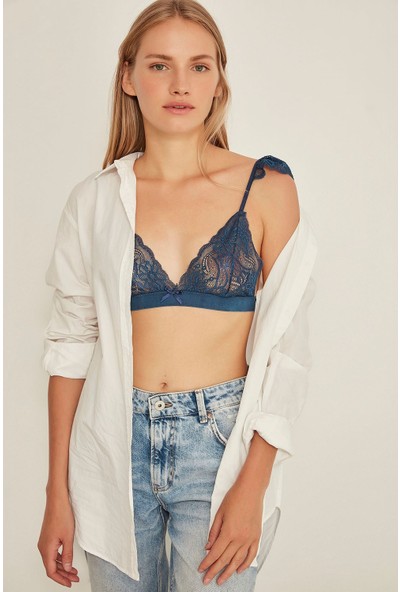 C&City 7502 Kadın Bralet Sütyen Lacivert C&City 7502 Kadın Bralet Sütyen Lacivert