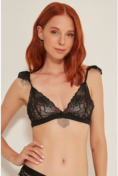 C&City 7502 Kadın Bralet Sütyen Siyah