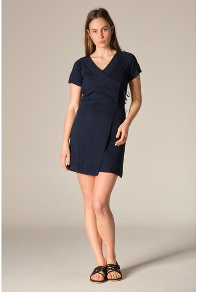 C&city E-07 Kadın Pareo Plaj Elbisesi Lacivert C&city E-07 Kadın Pareo Plaj Elbisesi Lacivert