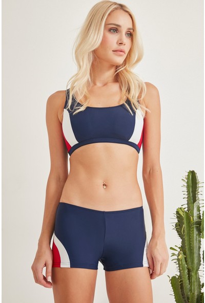 C&City Kadın Body Şortlu Bikini Takım 2961-1