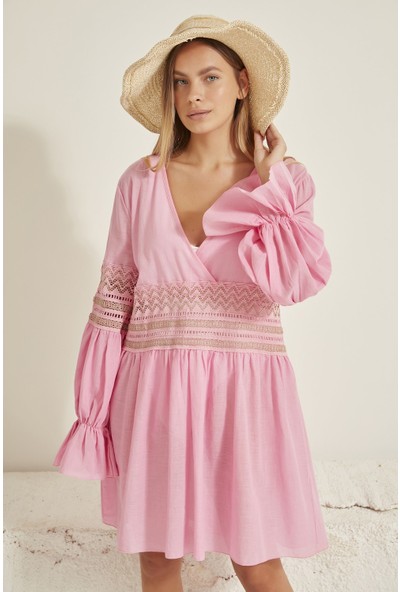 C&city Kadın Pareo Plaj Elbisesi 2001 Pembe