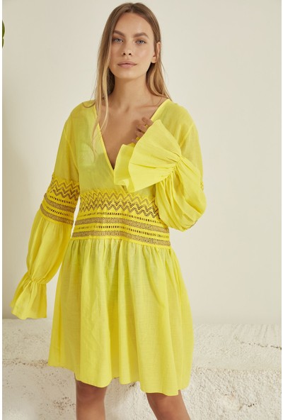 C&city Kadın Pareo Plaj Elbisesi 2001 Sarı C&city Kadın Pareo Plaj Elbisesi 2001 Sarı