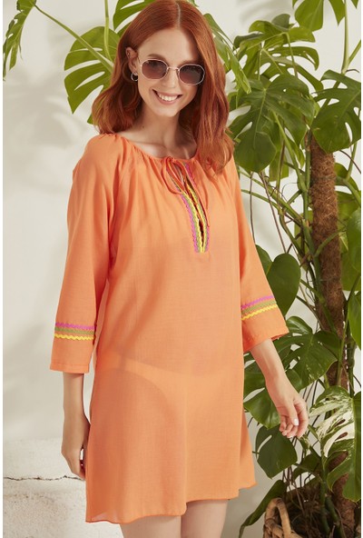 C&city Kadın Pareo Plaj Elbisesi 21913 Oranj C&city Kadın Pareo Plaj Elbisesi 21913 Oranj