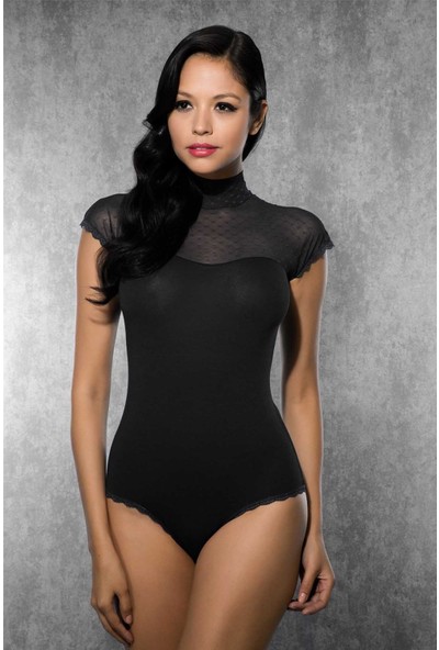 Doreanse Siyah Kadın Body 12120