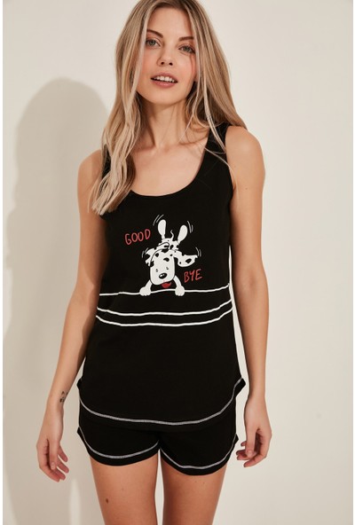 Vienetta Kadın Kalın Askılı Şort Takım 9080400000