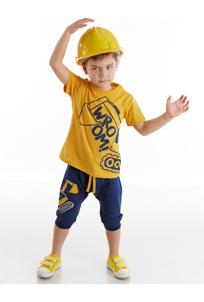 Denokids Kepçe Erkek Çocuk Kapri Takım