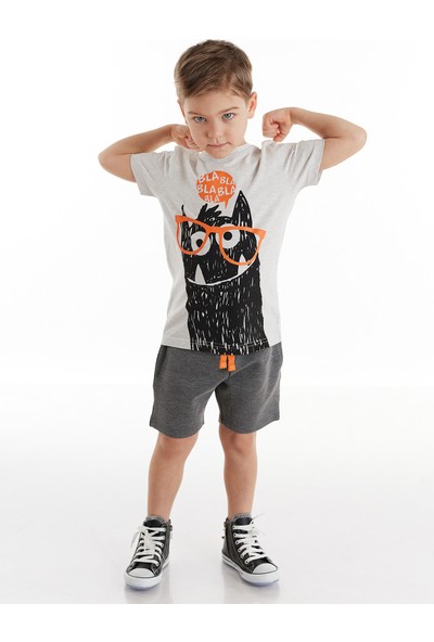 Denokids Bla Monster Erkek Çocuk Şort Takım Denokids Bla Monster Erkek Çocuk Şort Takım