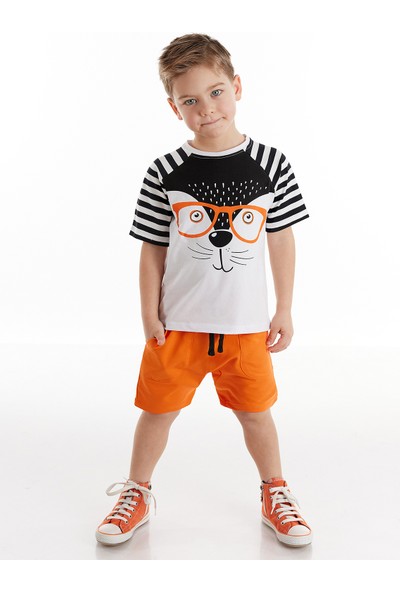 Denokids Hipster Erkek Çocuk Şort Takım