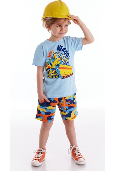 Bulldozer Erkek Çocuk Şort Takım