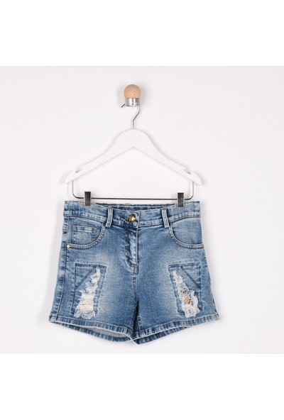 Panço Kız Çocuk Denim Şort 2011Gk07008