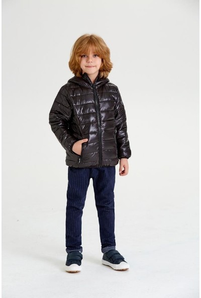 Wonder Kids Erkek Çocuk Siyah Mont MK20AW5050