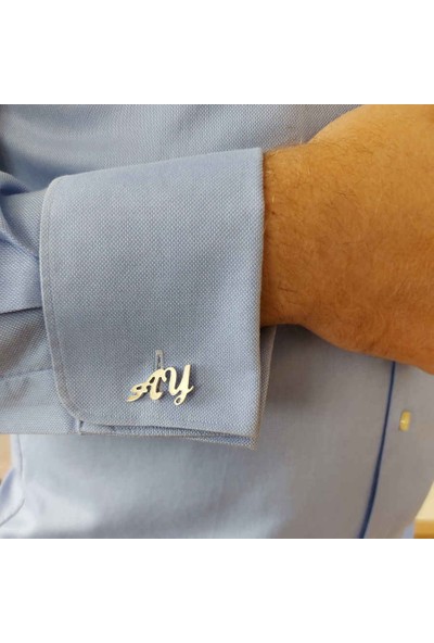Cng Gümüş Kişiye Özel El Yazısı Gümüş İki Harfli Kol Düğmesi Cng Gümüş Kişiye Özel El Yazısı Gümüş İki Harfli Kol Düğmesi
