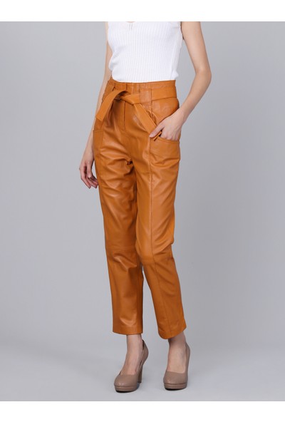 Basics&more Kadın Deri Pantolon - P01 Basics&more Kadın Deri Pantolon - P01