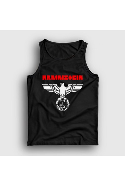 Presmono Unisex Siyah Eagle Rammstein Atlet Presmono Unisex Siyah Eagle Rammstein Atlet